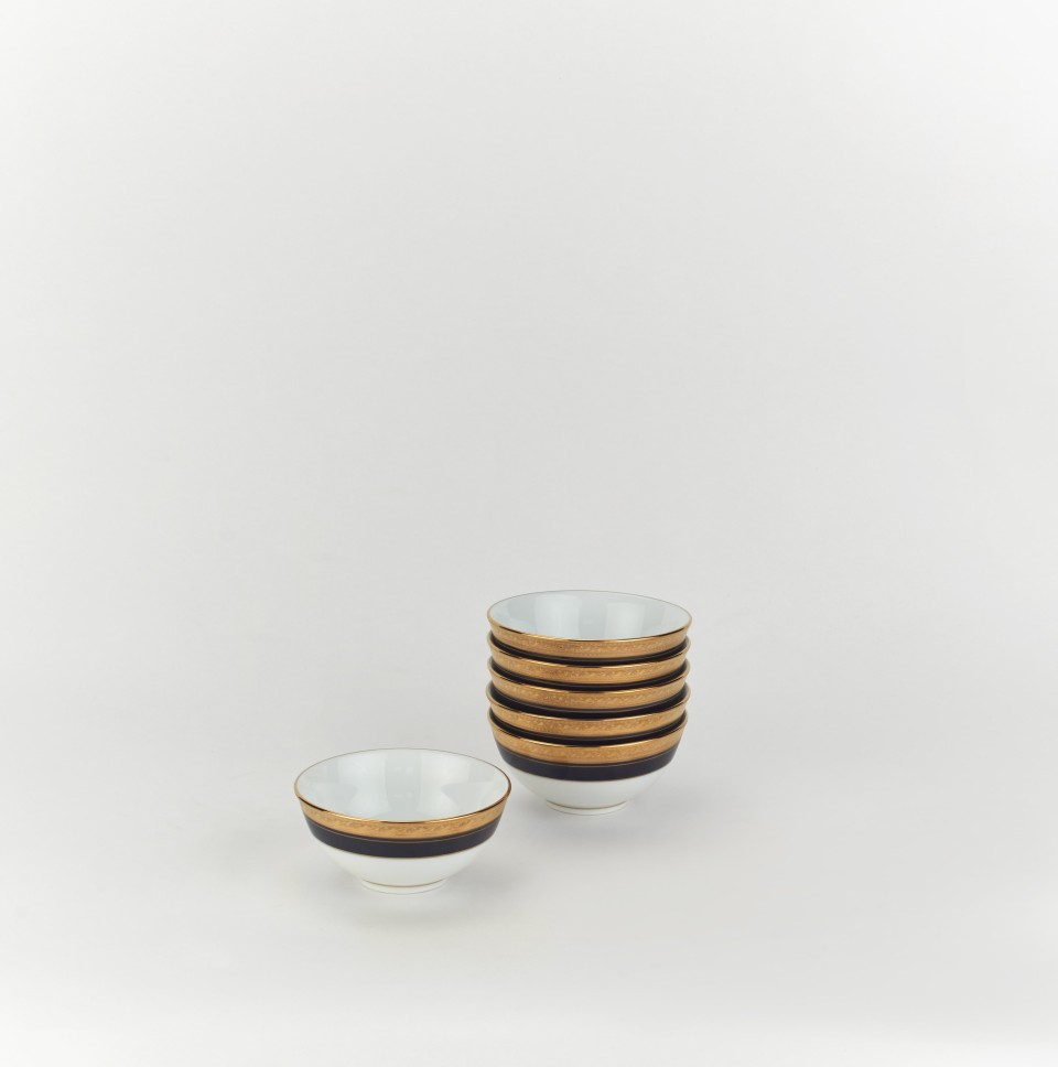 Crestwood Cobalt Gold 21 Pieces Dinner Set - Sobe Decor